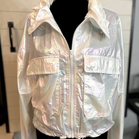 Jackets & Coats | Iridescent Crop Jacket | Poshmark